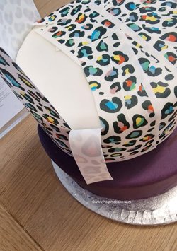 Leopard Print Edible Cake Wrap - Sugar Fables - Review | Help Me Bake