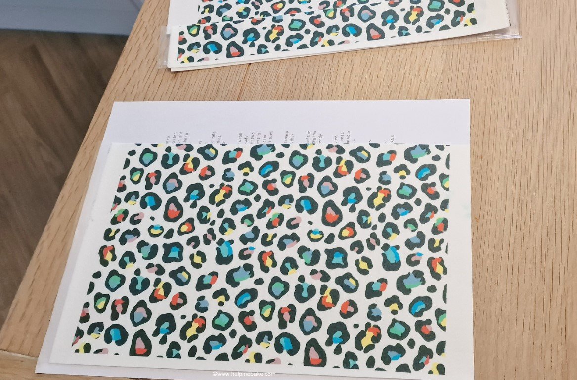 Leopard Print Edible Cake Wrap - Sugar Fables - Review | Help Me Bake